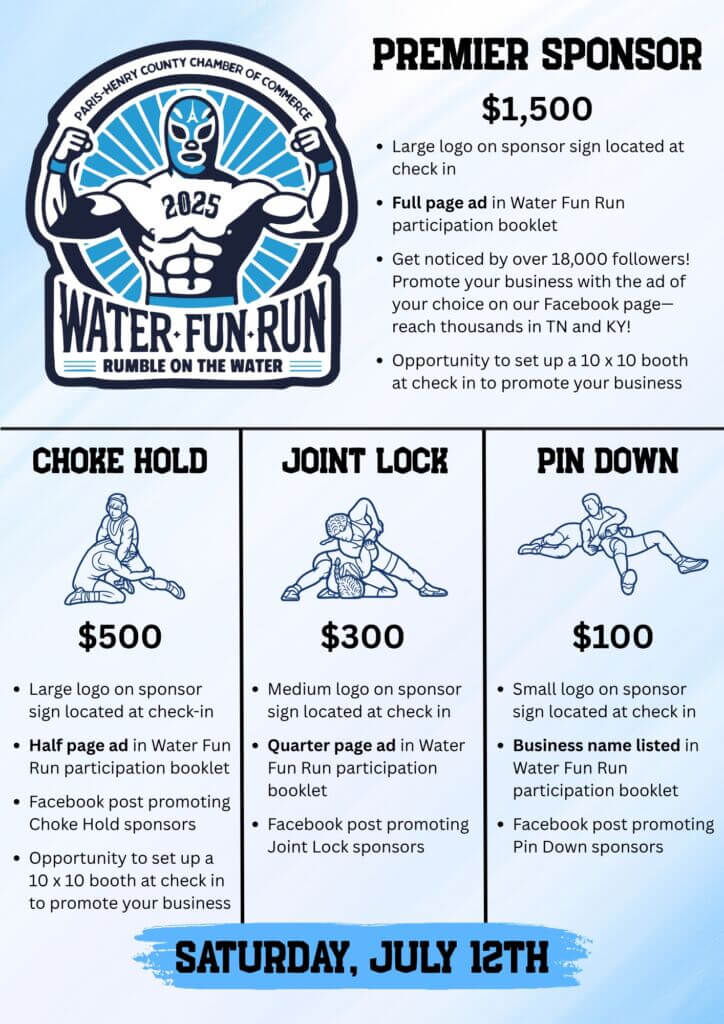 Water Fun Run - Paris-Henry County Chamber of Commerce